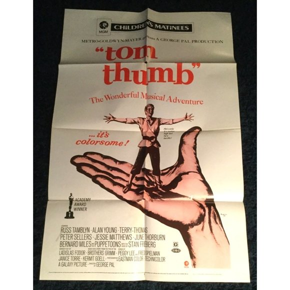 Wall Decor | 197 Tom Thumb Original Movie Poster Canada Mgm Childrens ...